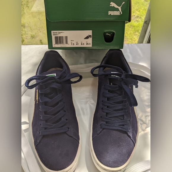 Puma | Shoes | Puma Mens Suede Classic Plus 3565685 Blue Casual Shoes ...